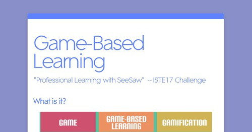Game-Based Learning | Smore Newsletters