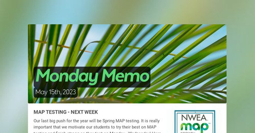 Monday Memo | Smore Newsletters