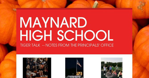 MAYNARD HIGH SCHOOL | Smore Newsletters