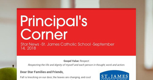 Principal's Corner | Smore Newsletters for Education