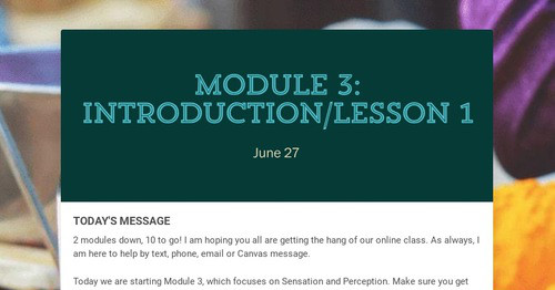 MODULE 3: INTRODUCTION/Lesson 1 | Smore Newsletters for Education