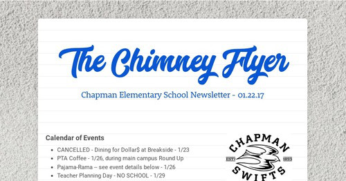 The Chimney Flyer | Smore Newsletters