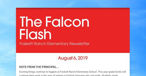 The Falcon Flash | Smore Newsletters
