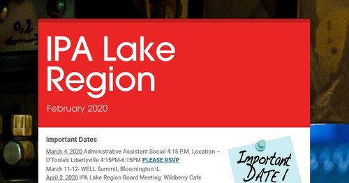 IPA Lake Region | Smore Newsletters