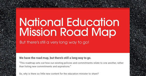 National Education Mission Road Map