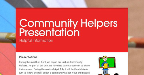 Community Helpers Presentation