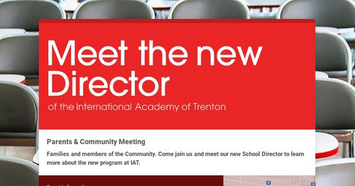 Meet the new Director | Smore Newsletters
