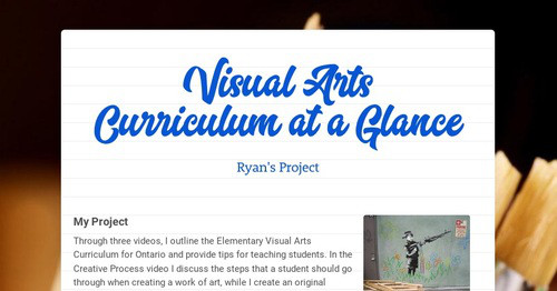 Visual Arts Curriculum at a Glance | Smore Newsletters