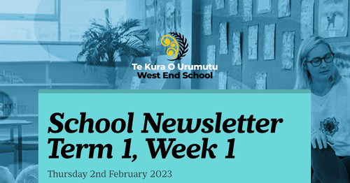 School Newsletter Term 1, Week 1