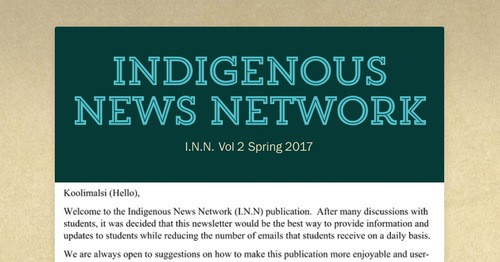 Indigenous News Network | Smore Newsletters