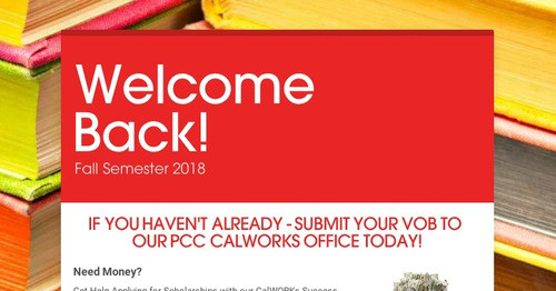 Welcome Back! | Smore Newsletters for Education