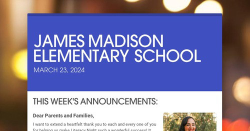 JAMES MADISON ELEMENTARY SCHOOL