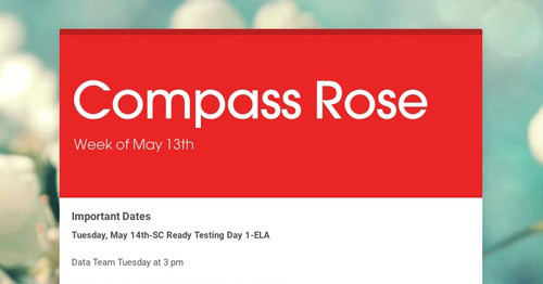 Compass Rose | Smore Newsletters for Education