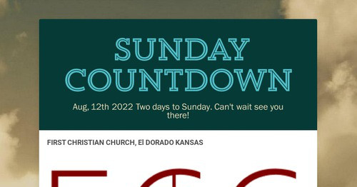 Sunday Countdown | Smore Newsletters