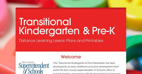 Transitional Kindergarten & Pre-K
