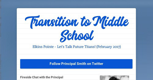 Transition to Middle School