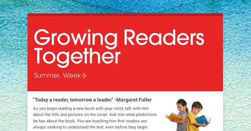 Growing Readers Together